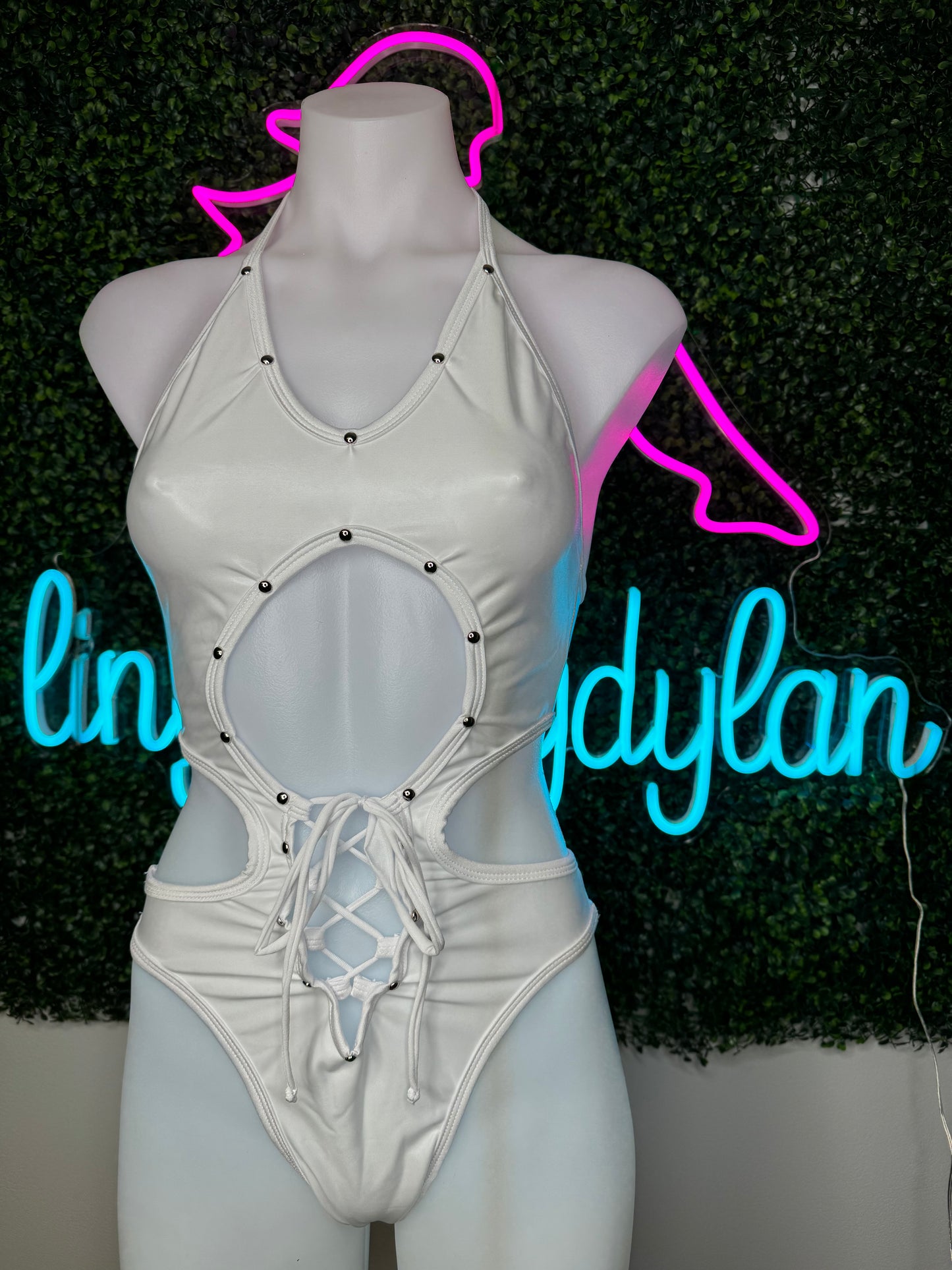 White One Piece Stripper Outfit Lingeriebydylan