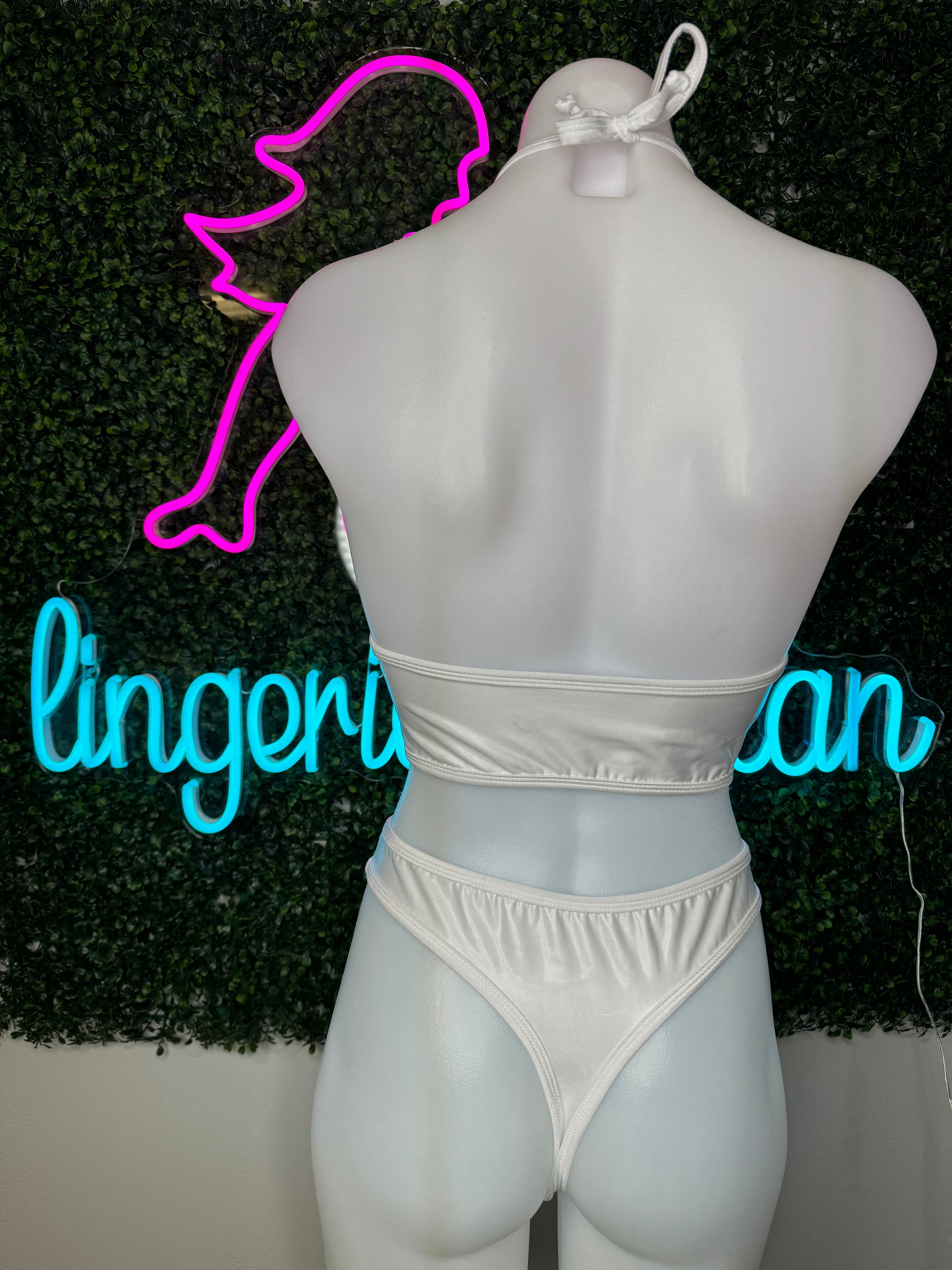 White One Piece Stripper Outfit Lingeriebydylan