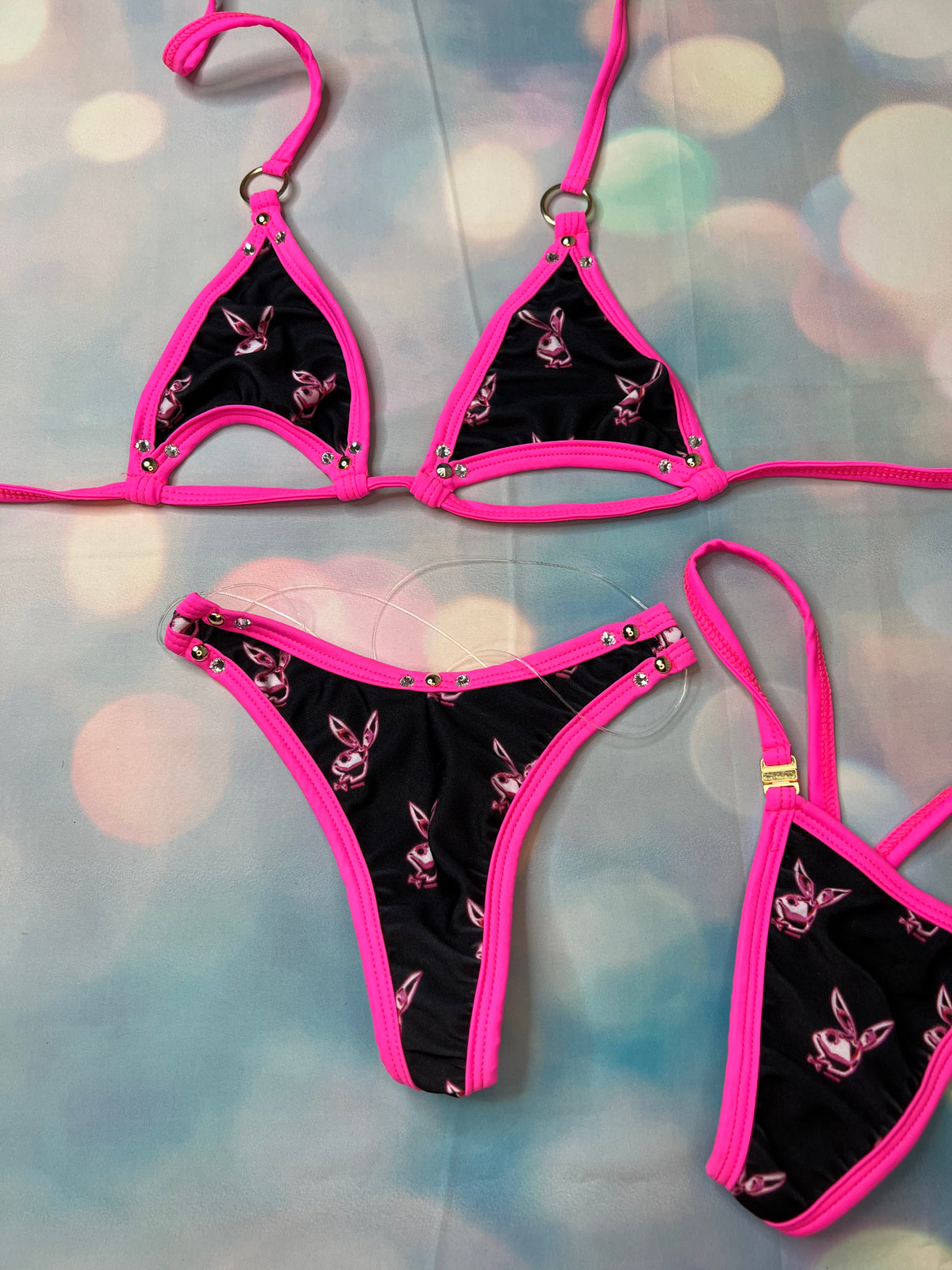 Hot Pink Exotic Dance Wear Bikini Outfit for Professionals ...